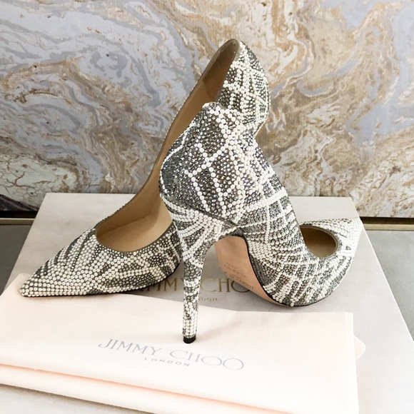 Jimmy Choo | Shoes | Jimmy Choo Anouk Pearl Crystal Embellished Pump ...